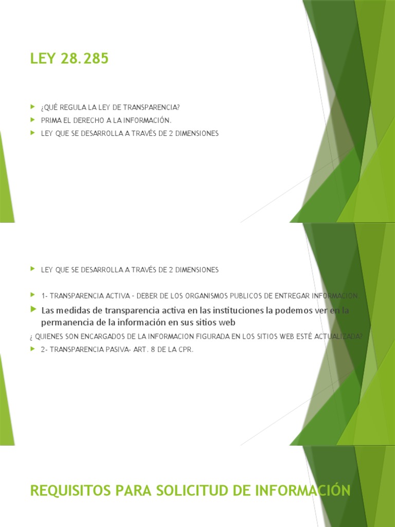 Ley de Transparencia en Chile: Claves y Dimensiones | PDF | Derecho