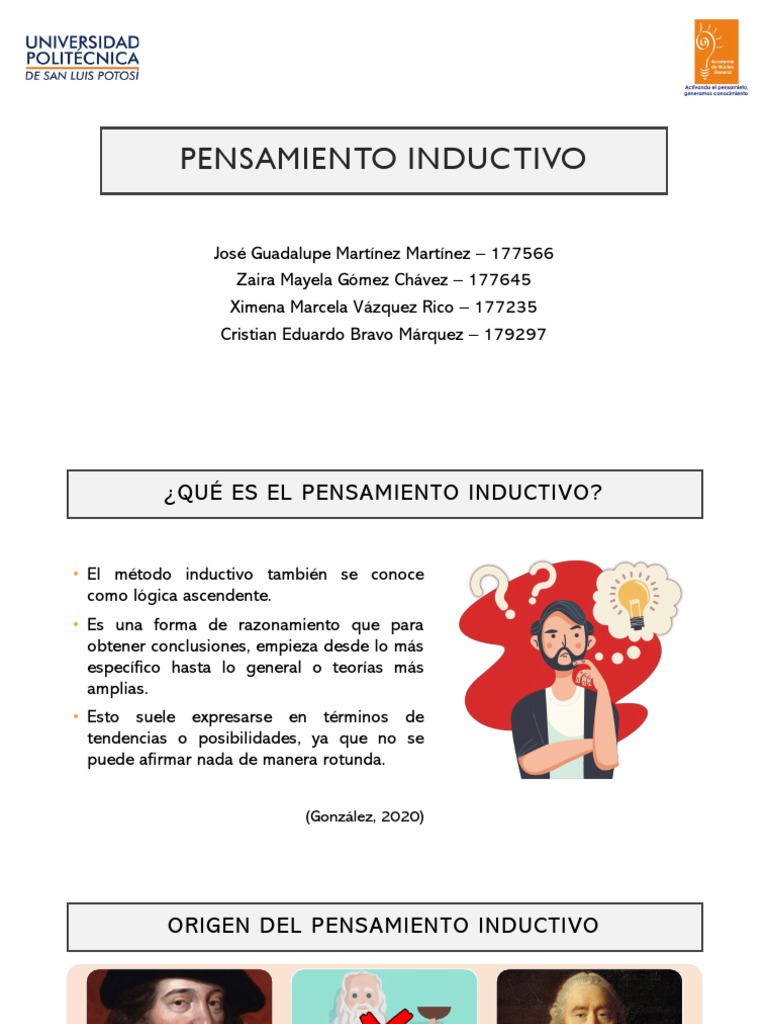 Pensamiento Inductivo | PDF | Razonamiento inductivo | Pensamiento