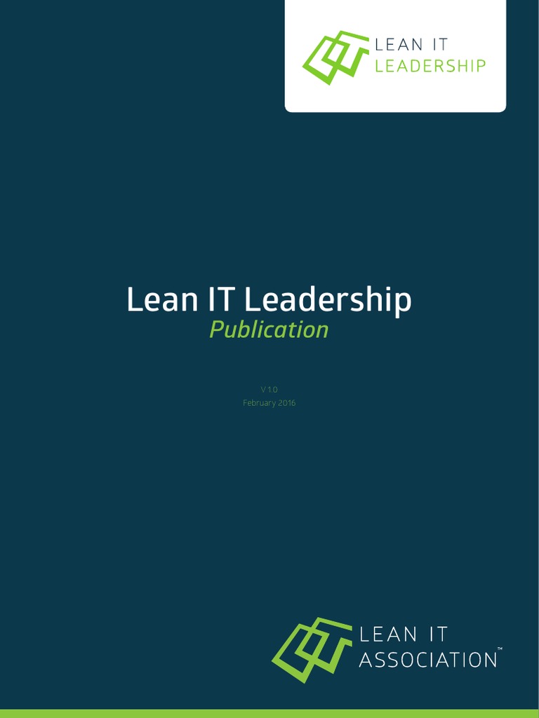 LITA Lean IT Leadership Publication | PDF | Leadership | Lean Manufacturing
