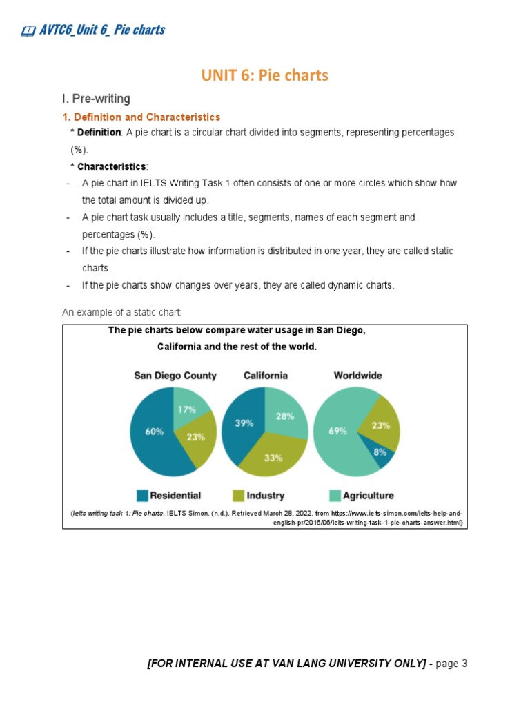 Before Class - AVTC6 - Unit 6 - Pie Charts - K26 | PDF | Pie Chart | Noun