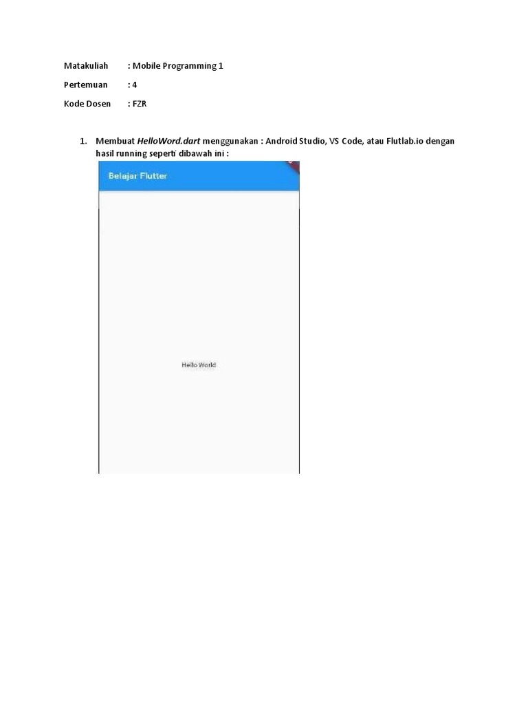 Tugas Pertemuan 4 MP1 | PDF