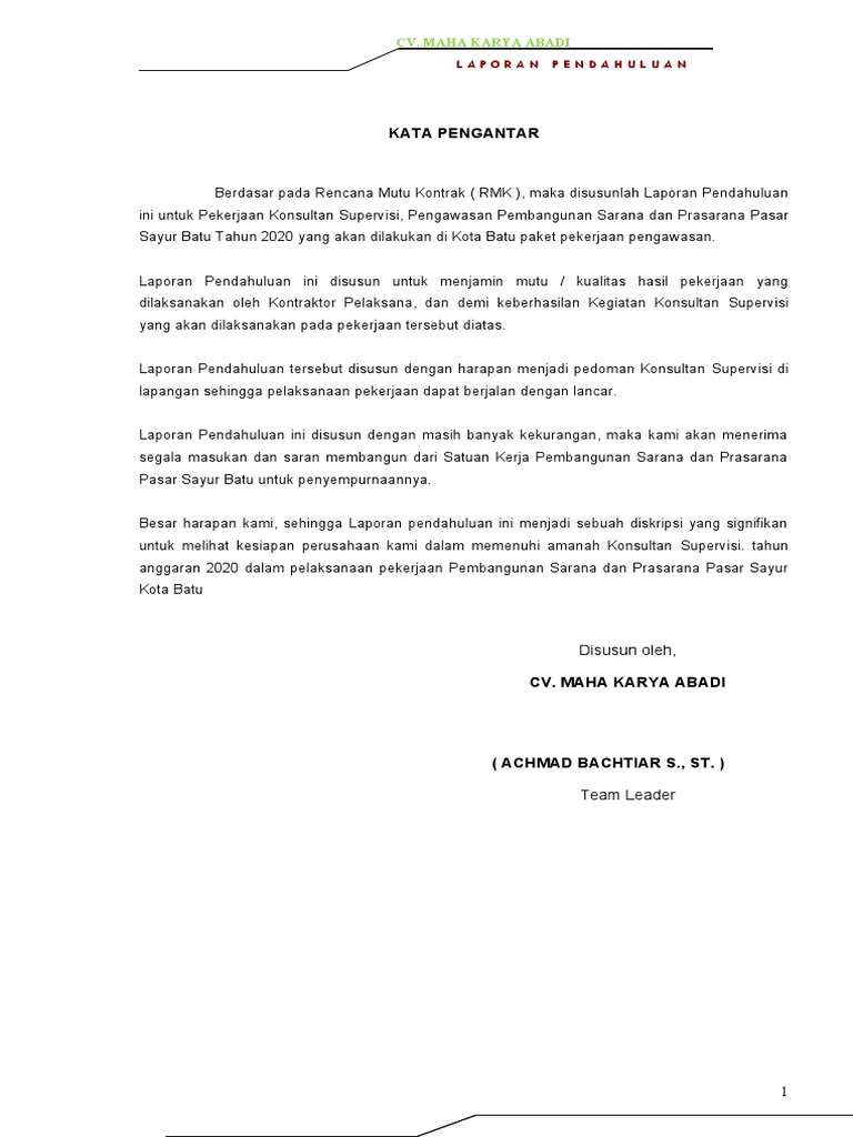 Lap. Pendahuluan | PDF | Teknologi & Rekayasa