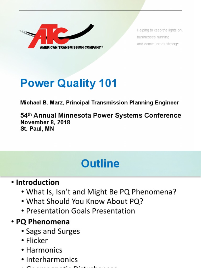 Power Quality 101 | PDF | Transformer | Capacitor