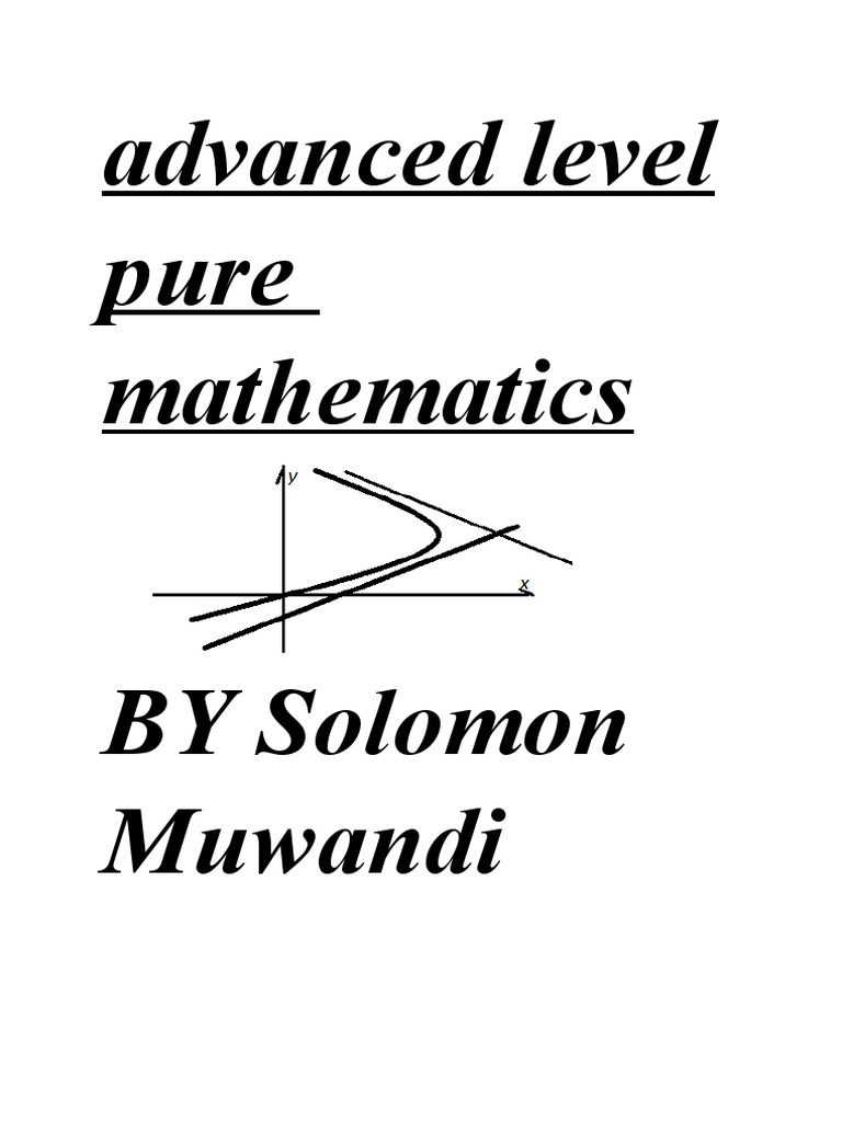 Advanced Level Pure Mathematics Muwandi | PDF | Complex Number | Numbers