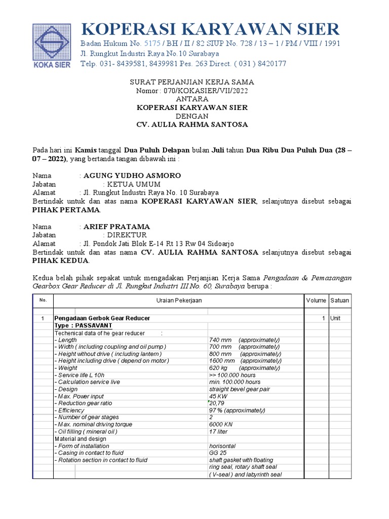 Koperasi Karyawan Sier | PDF | Materials | Mechanical Engineering