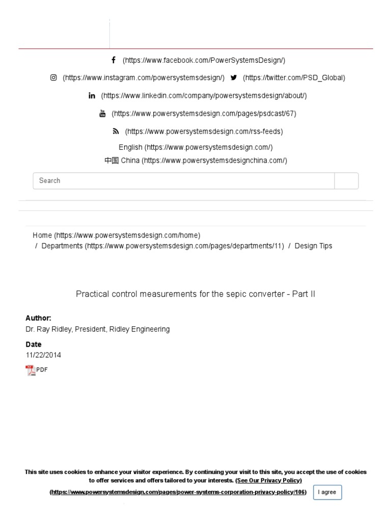Practical Control Measurements For The Sepic Converter - Part II | PDF | Inductor | Inductance