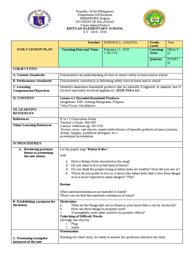 DLPMOVHEALTHcot 3 | PDF | Learning | Teachers