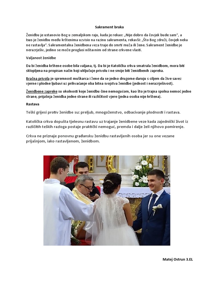 Sakrament Braka | PDF