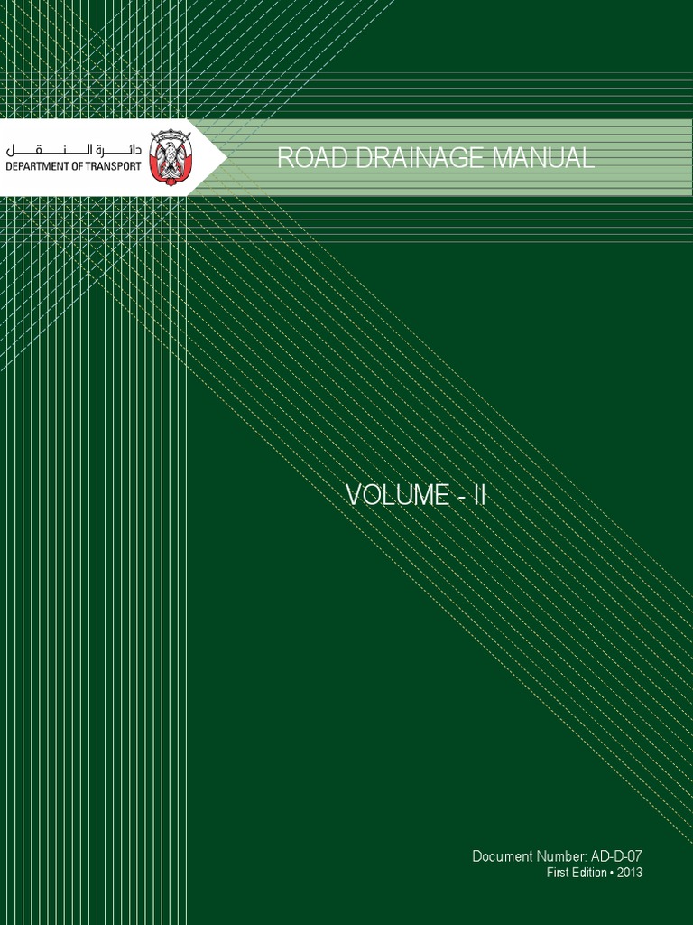 A-12 Road Drainage Manual Vol-II | PDF | Storm Drain | Hydraulic ...