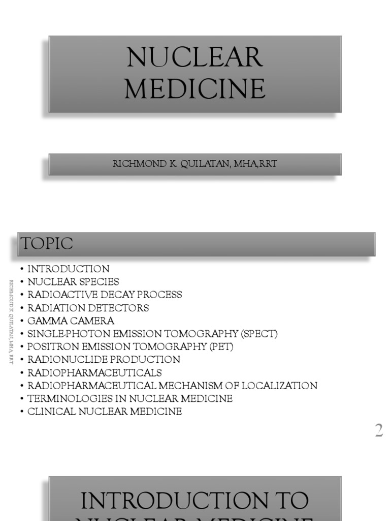 Rtle Nuclear Medicine | PDF | Nuclear Physics | Neutron