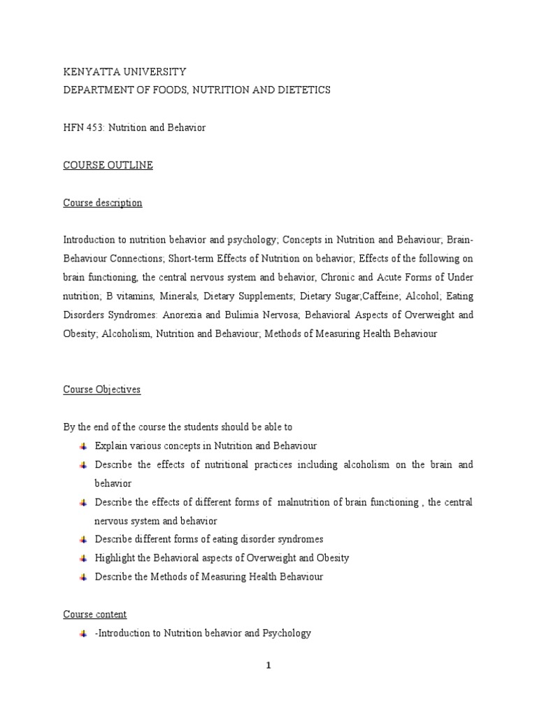 Nutrition Behaviour | PDF | Behavior | Food Energy