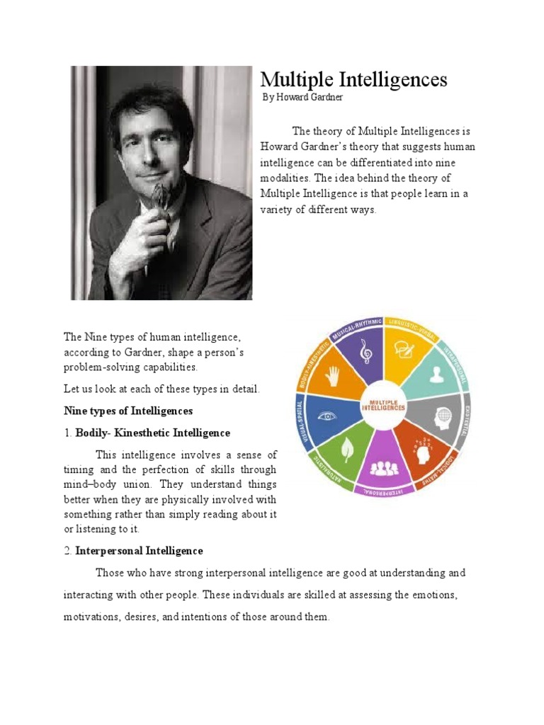 Howard Gardner | PDF | Intelligence | Cognition