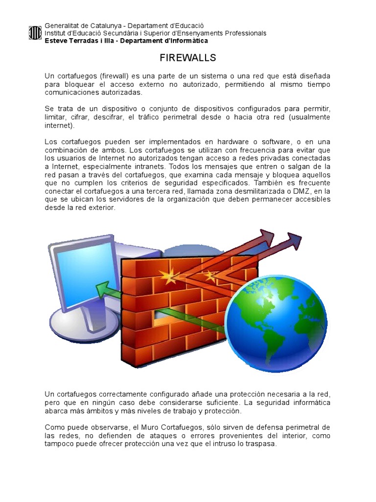 Firewall | PDF | Cortafuegos (informática) | Redes de computadoras