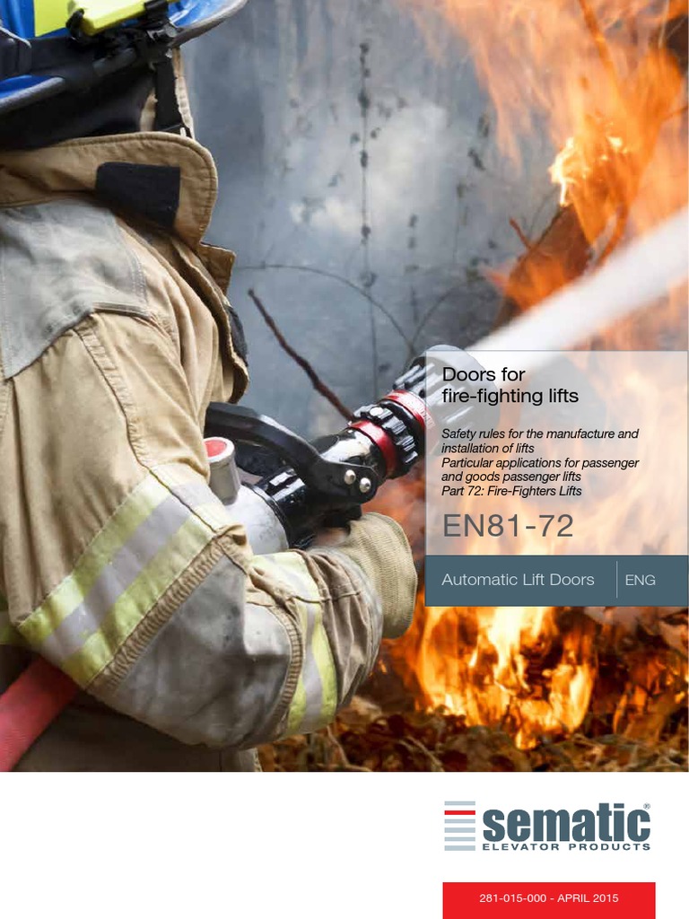 EN81-72 Fire Fighter Lift | PDF | Elevator | Door