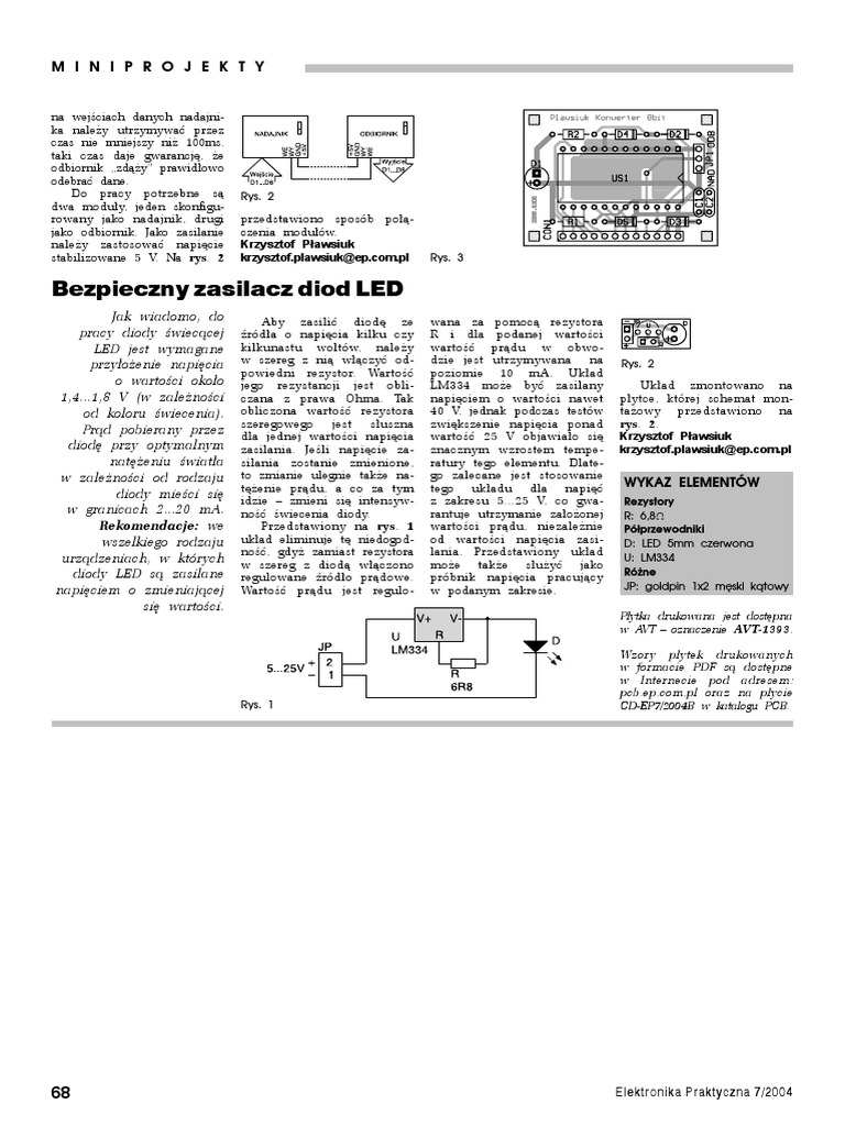 Zasilacz LM334 | PDF