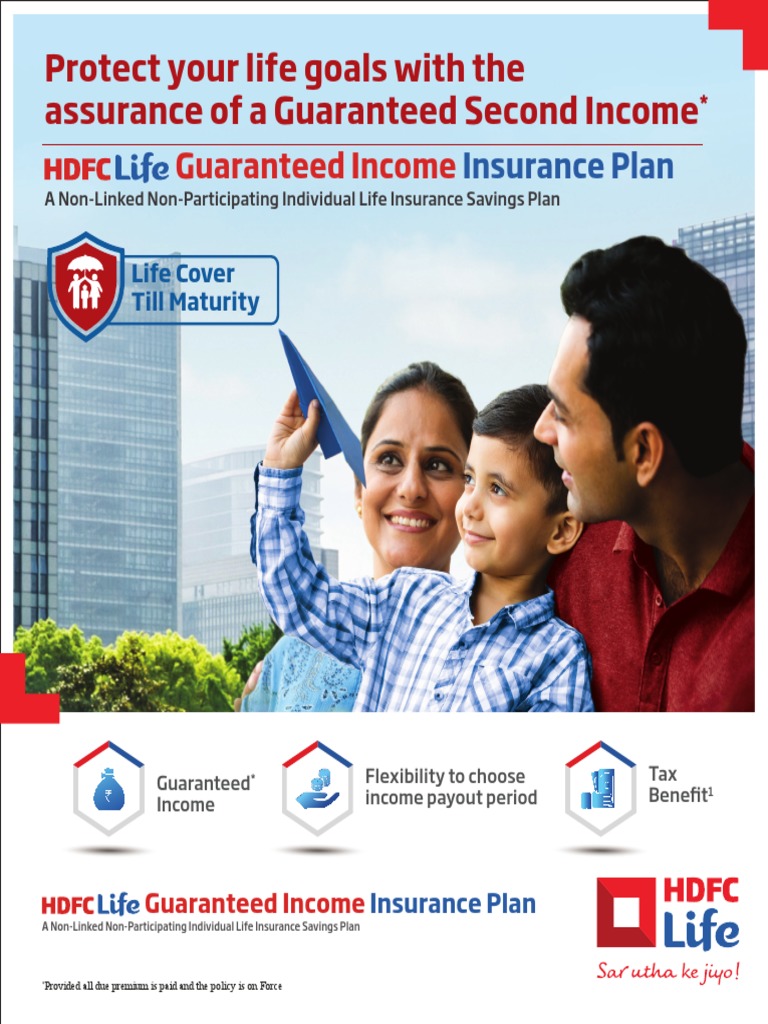 HDFC Life Giip Brochure | PDF | Insurance | Life Insurance