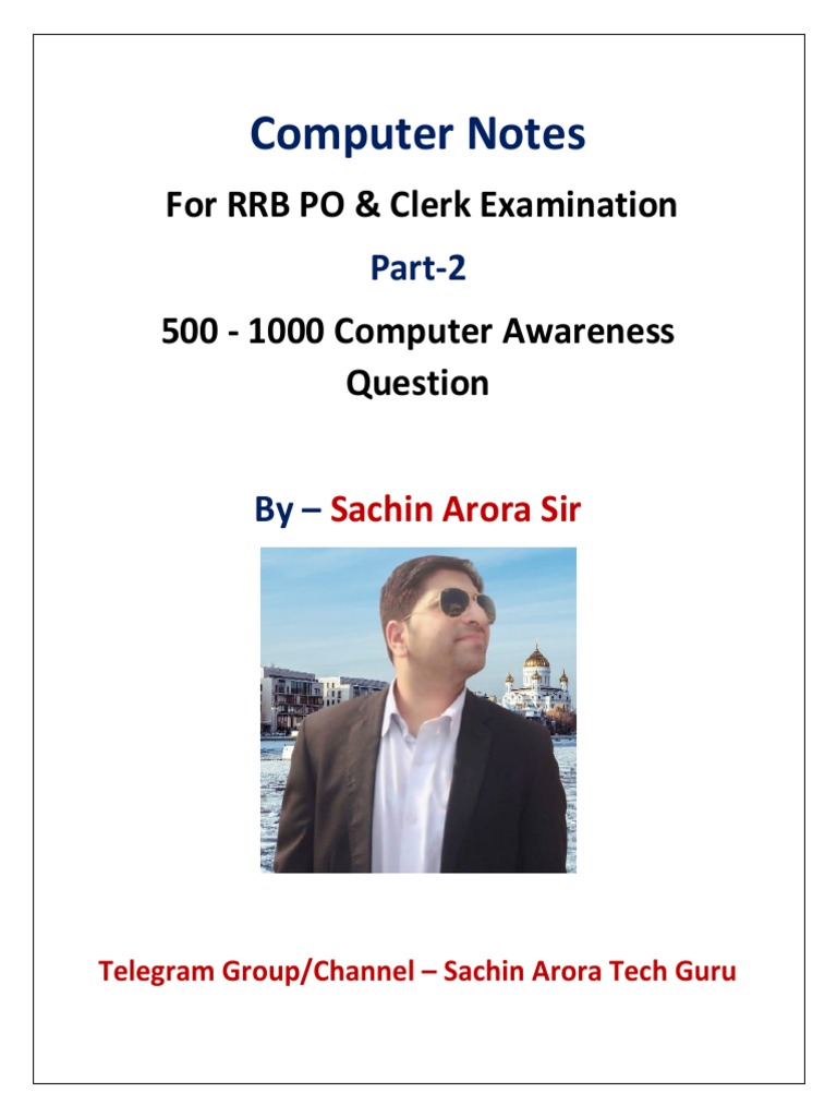 COMPUTER RRB SPECIAL-1000 Questions | PDF | Computer Program | Programming