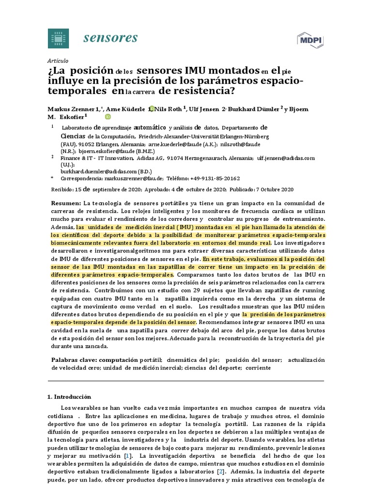 02 Sensores IMU en El Pie | PDF | Rotación | Vector Euclidiano