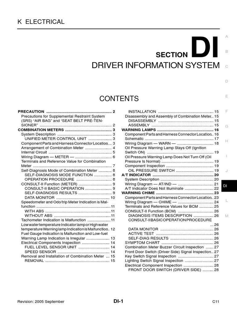 Di - Driver Information System | Download Free PDF | Airbag | Seat Belt