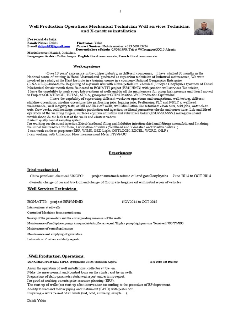 Dahdi Yahia CV W | PDF | Pump | Valve