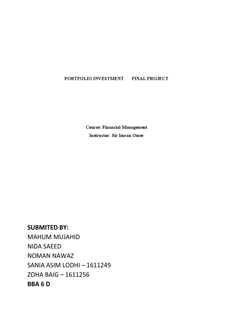 FM Report | Download Free PDF | Beta (Finance) | Volatility (Finance)