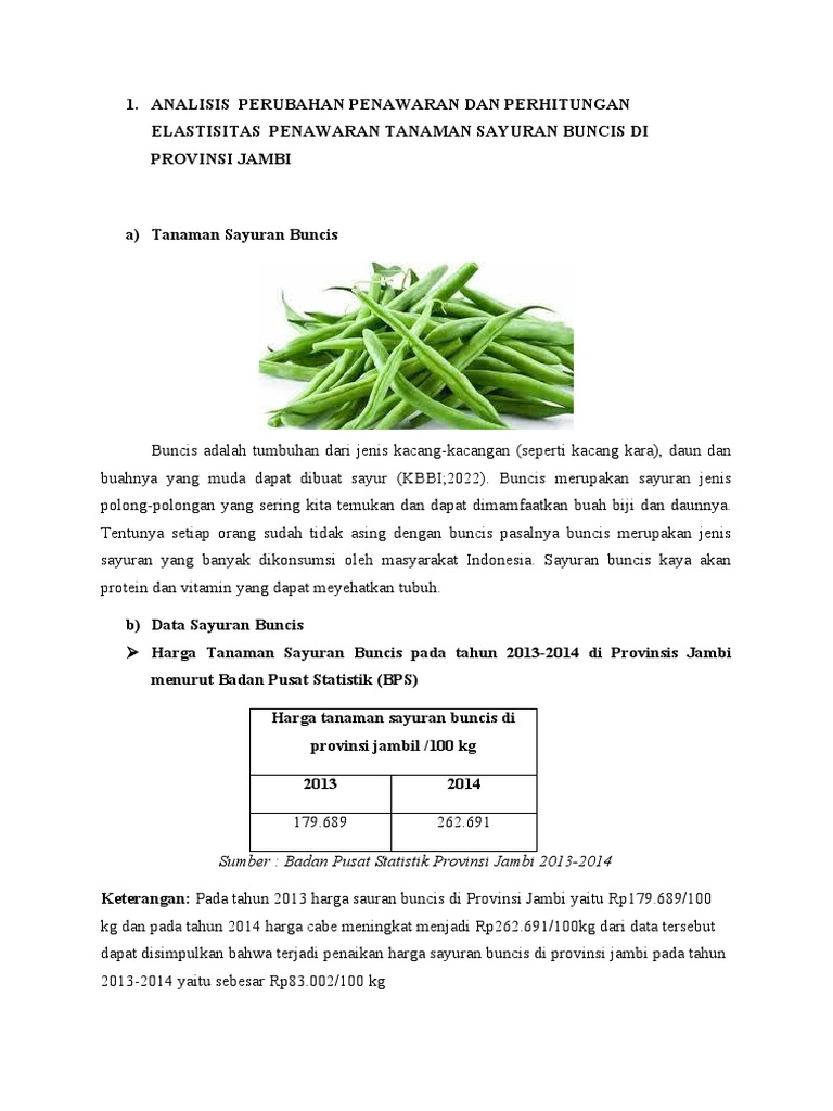 sayuran buncis | PDF