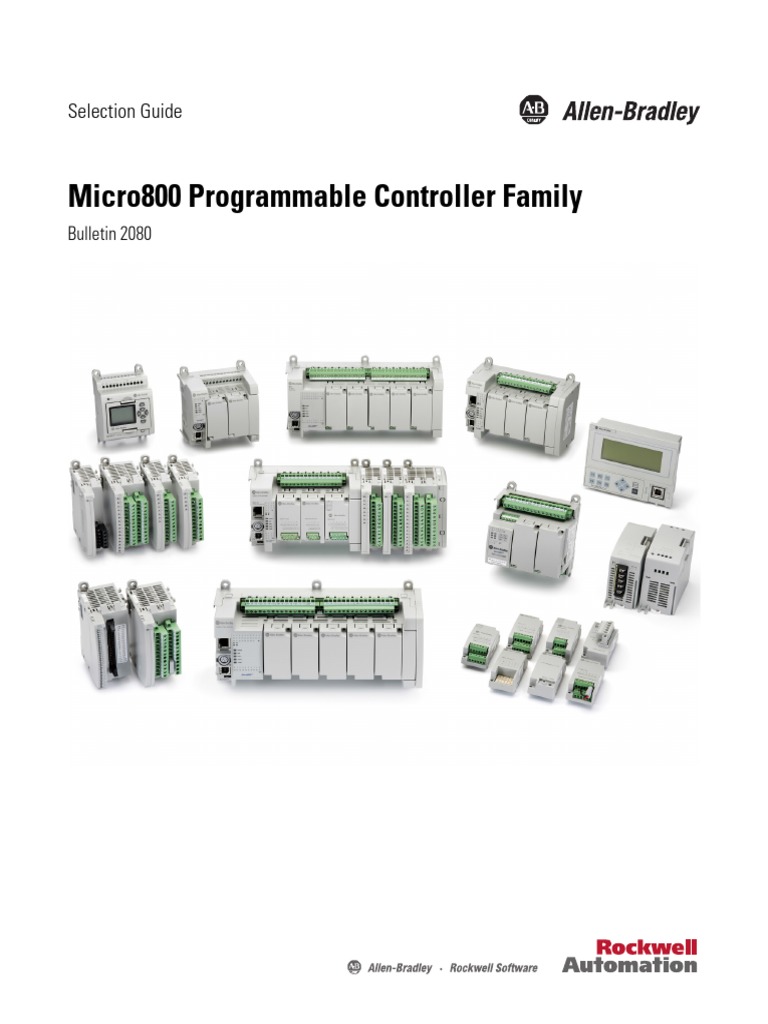 Micro800 Programmable Controller Family: Selection Guide | PDF | Mains ...