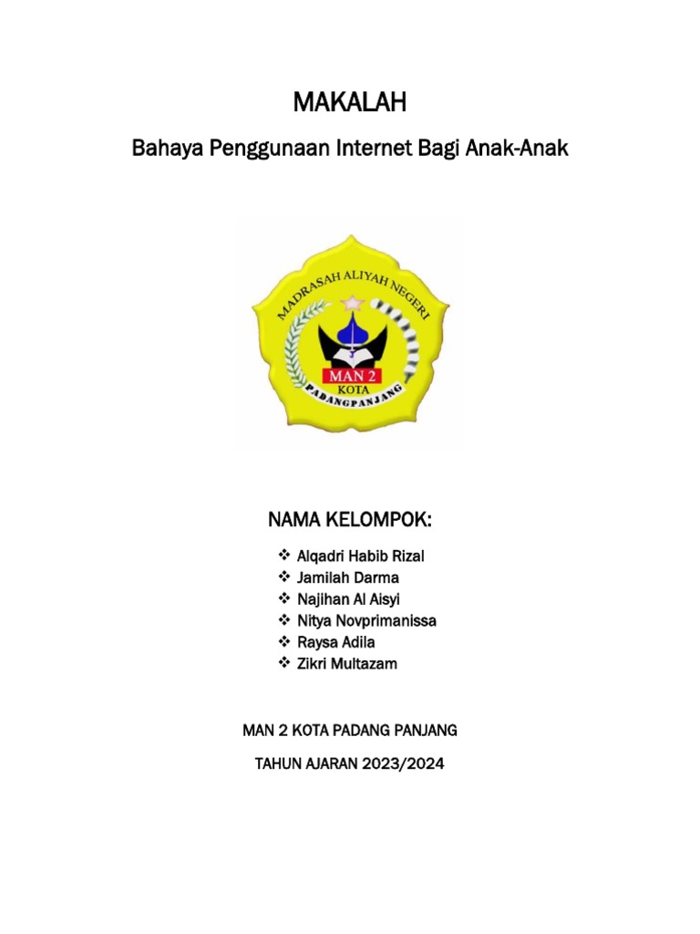 Bahaya Penggunaan Internet Bagi Anak-Anak | PDF | Kesehatan Holistik