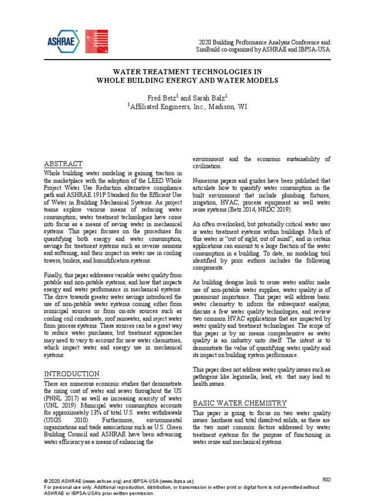 Water Treatment Technologies | PDF | Water | Hydrology