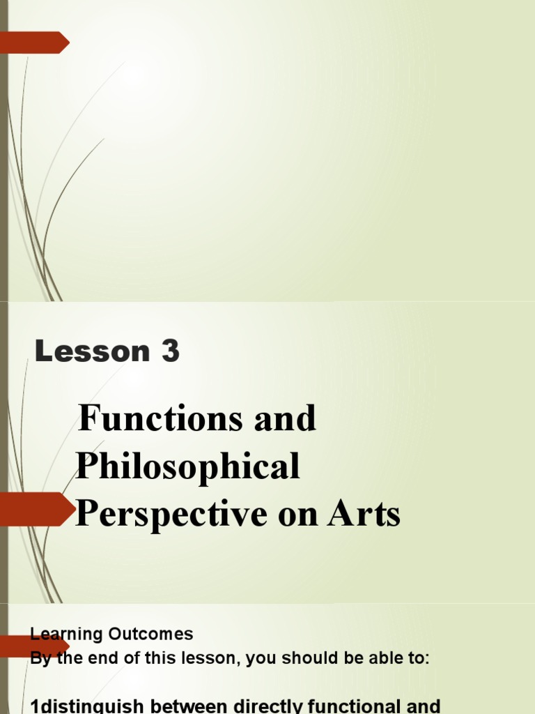 Art Appreciation Lesson 3 | PDF | Immanuel Kant | Beauty