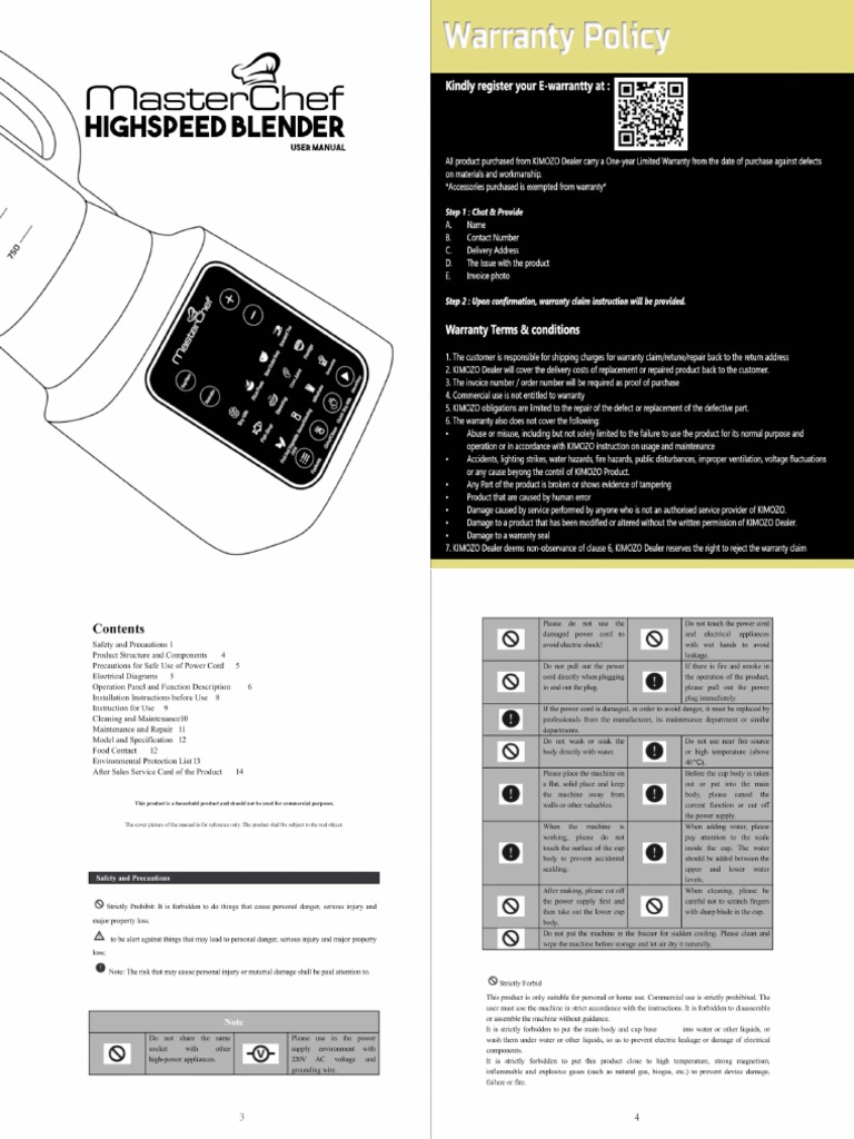Masterchef User Manual | PDF