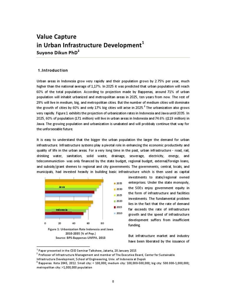 04 Prof Suyono Dikun - Value Capture in Urban Infrastructure Development | PDF | Taxes ...