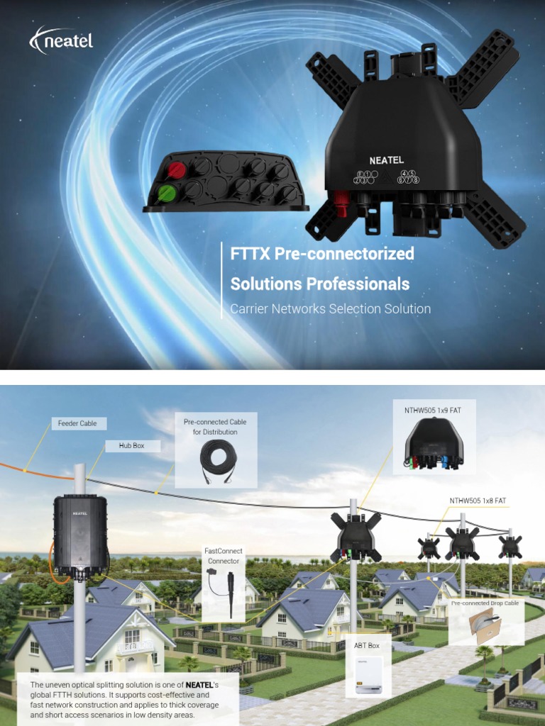 NEATEL FTTX Pre-Connectorized Solutions Professionals - Carrier Networks Selection Solution ...