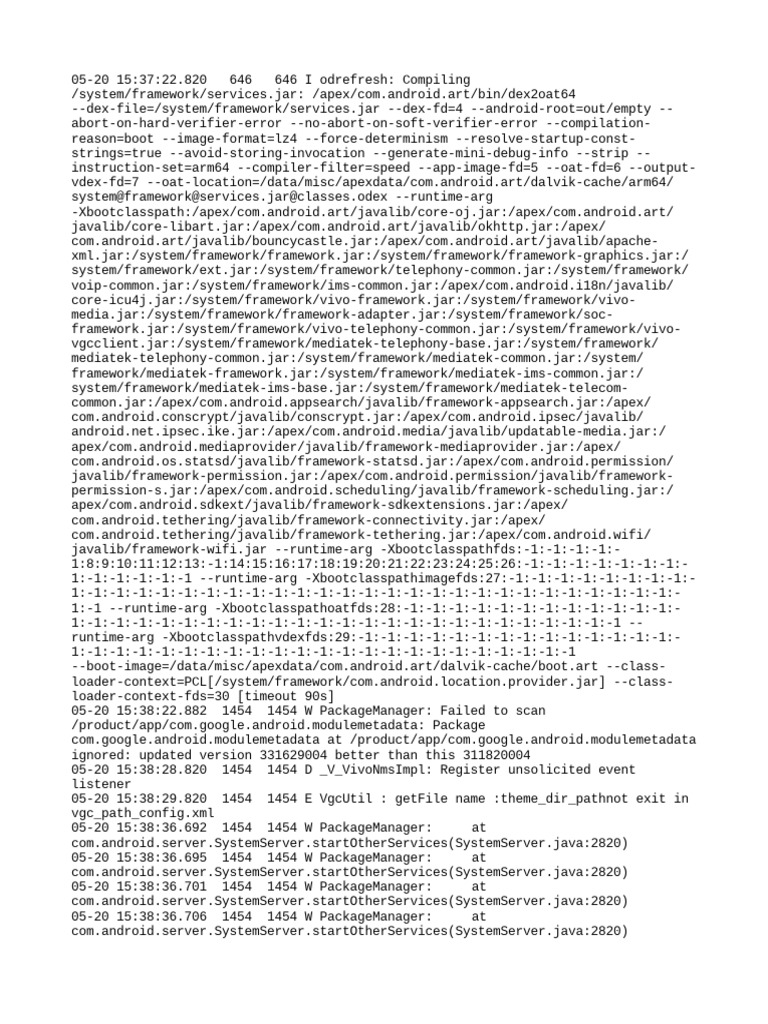 Log | PDF | Android (Robot) | Software Development