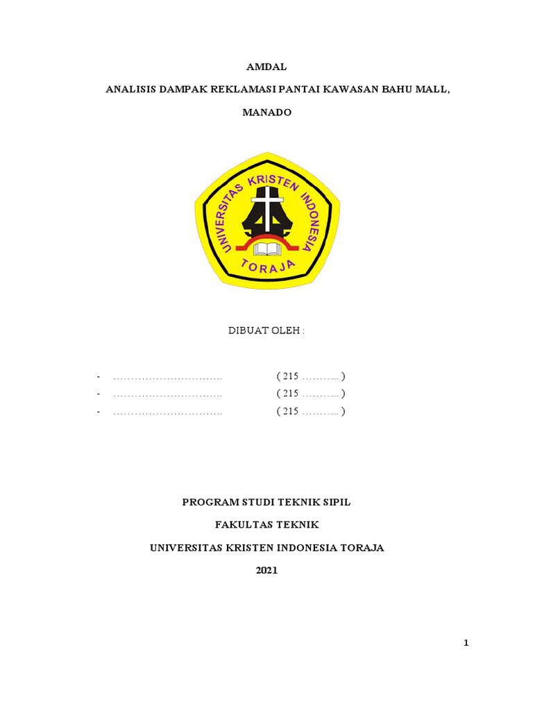 Contoh Laporan AMDAL | PDF