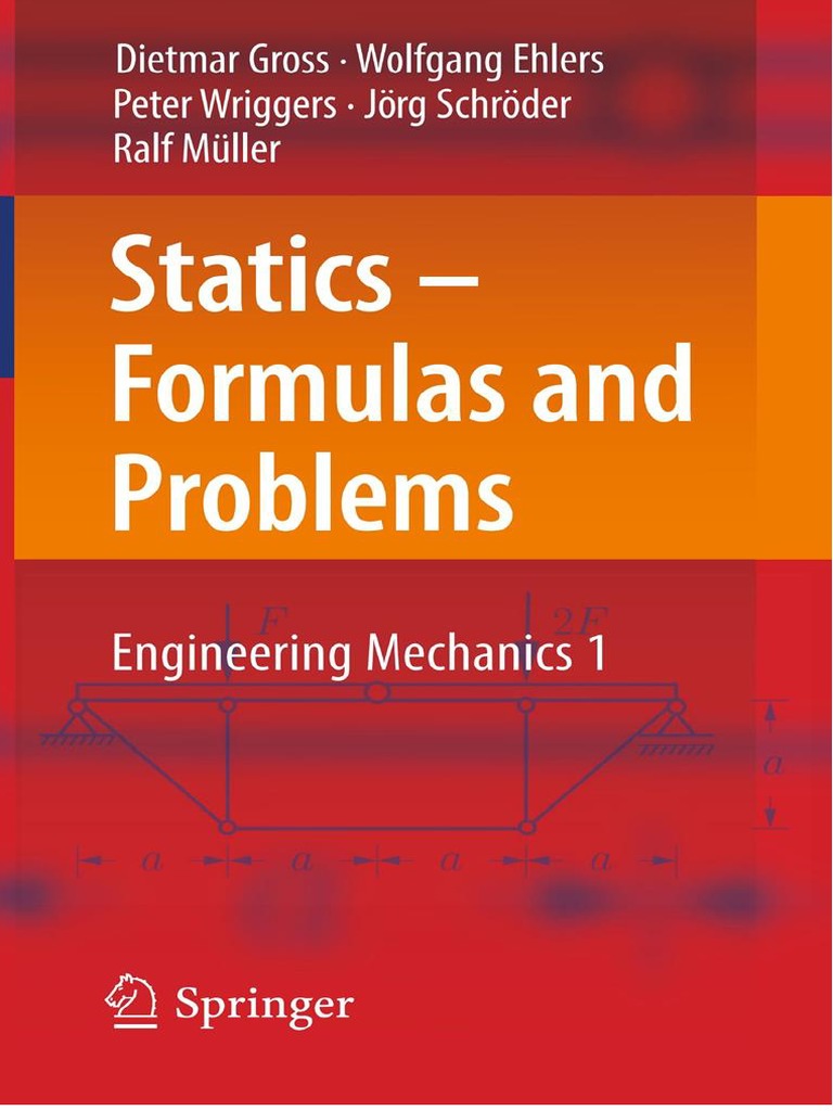 2017 - Estática - Fórmulas y Problemas Ingeniería Mecánica 1 - Gross PDF | Descargar gratis PDF ...