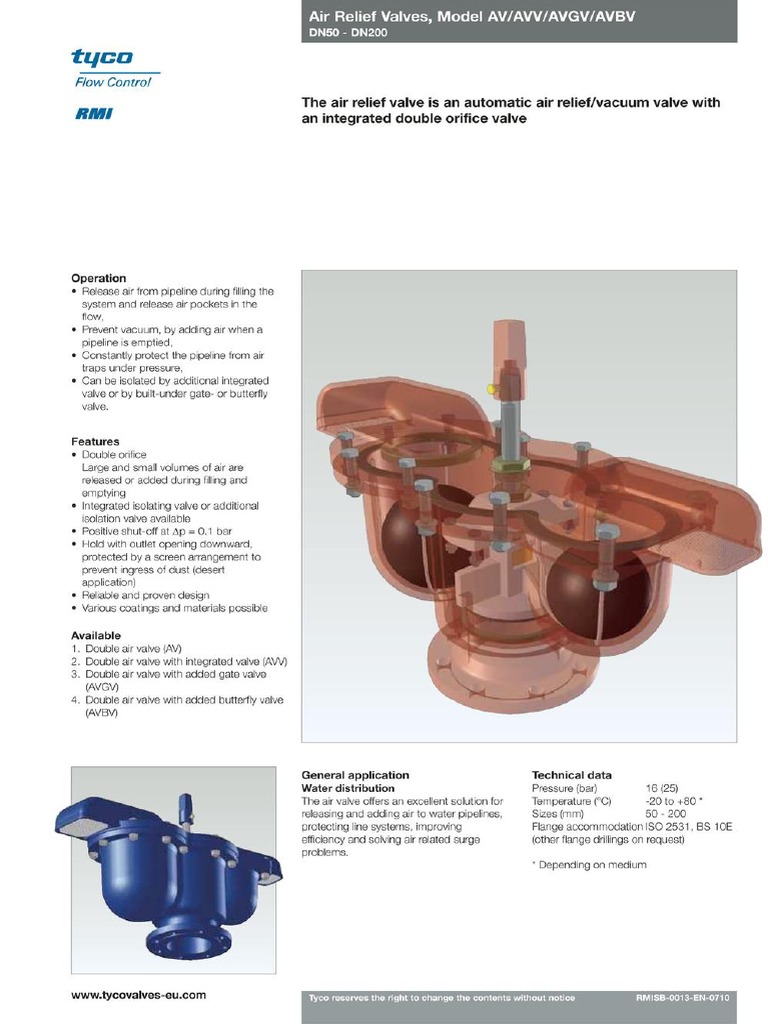 Air Relief Valve (TYCO) 2 | PDF