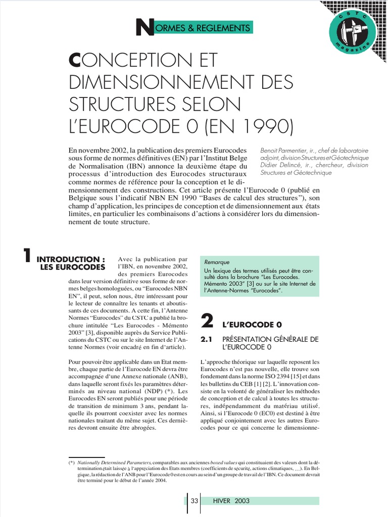 Vdocuments - Pub Eurocode 0 | PDF | Ingénierie civile | Ingénierie des ...