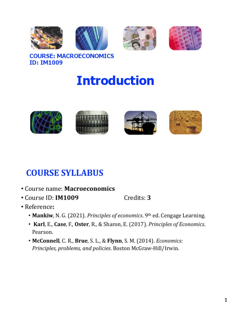 C0 Introduction | PDF | Macroeconomics | Inflation