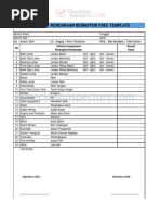 Formulir Pemantauan Kebersihan Ceklis | PDF