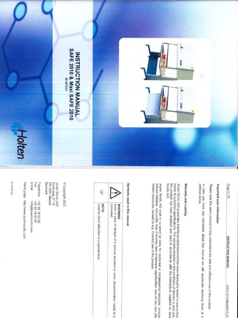 INSTRUCTION MANUAL SAFE 2010 & Maxi SAFE 2010 | PDF