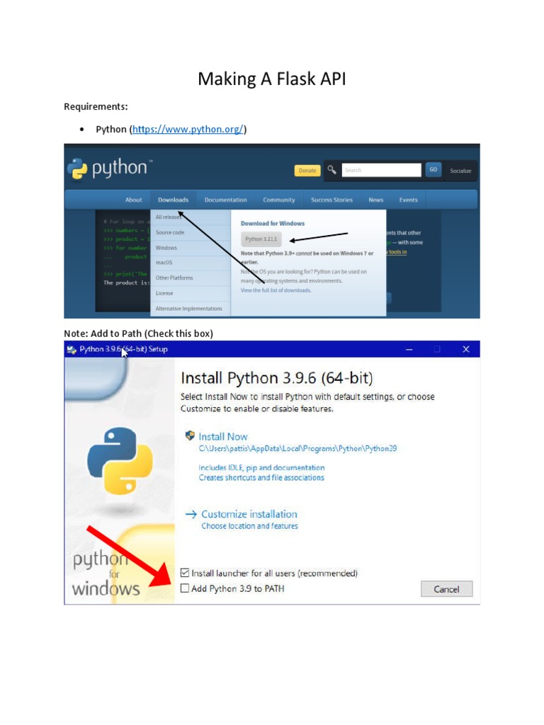 Making A Flask API | PDF