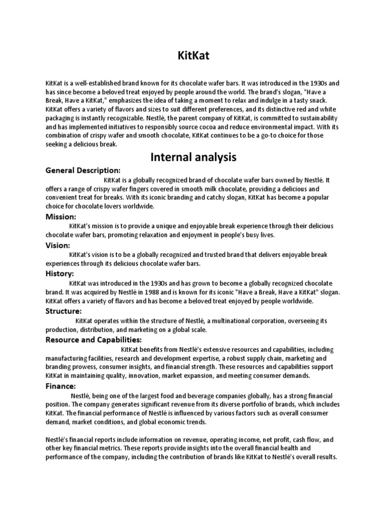 Kit Kat | PDF | Brand | Market (Economics)