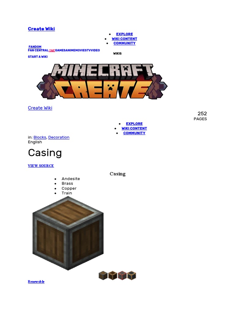 Casing Create | PDF | Brass | Gear