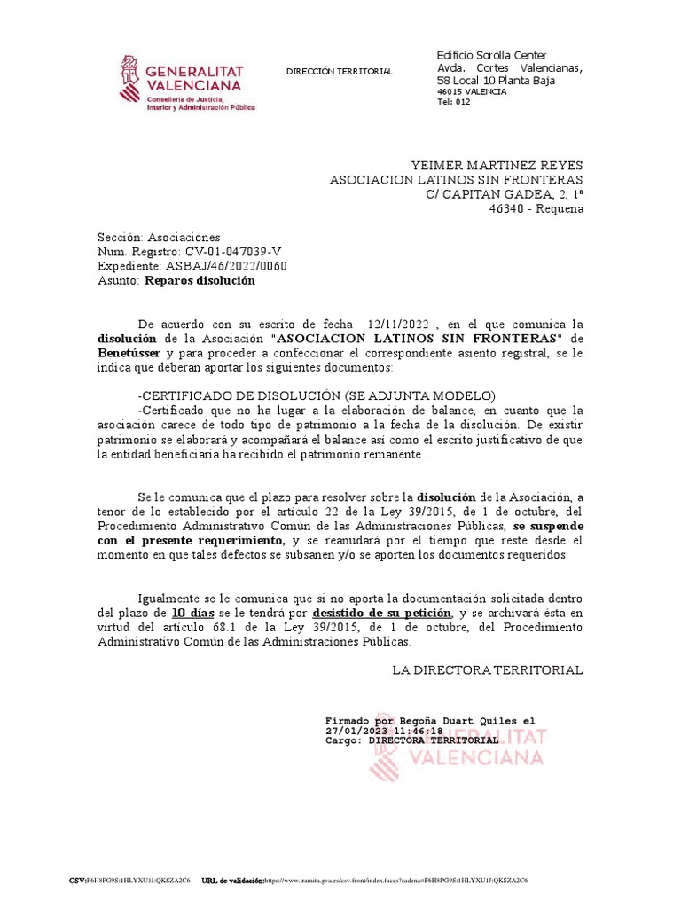 60 2022 LATINOS SIN FRONTERAS DISREP - Firmado | PDF | Gobierno