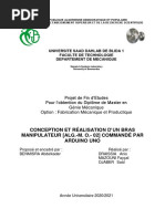 Réalisation D'un Bras Manipulateur À Base D'arduino Présentation | PDF | Robotique | Robot