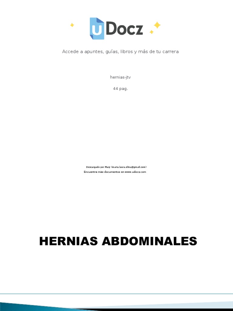 Hernias | PDF | Medicina CLINICA | Especialidades Medicas