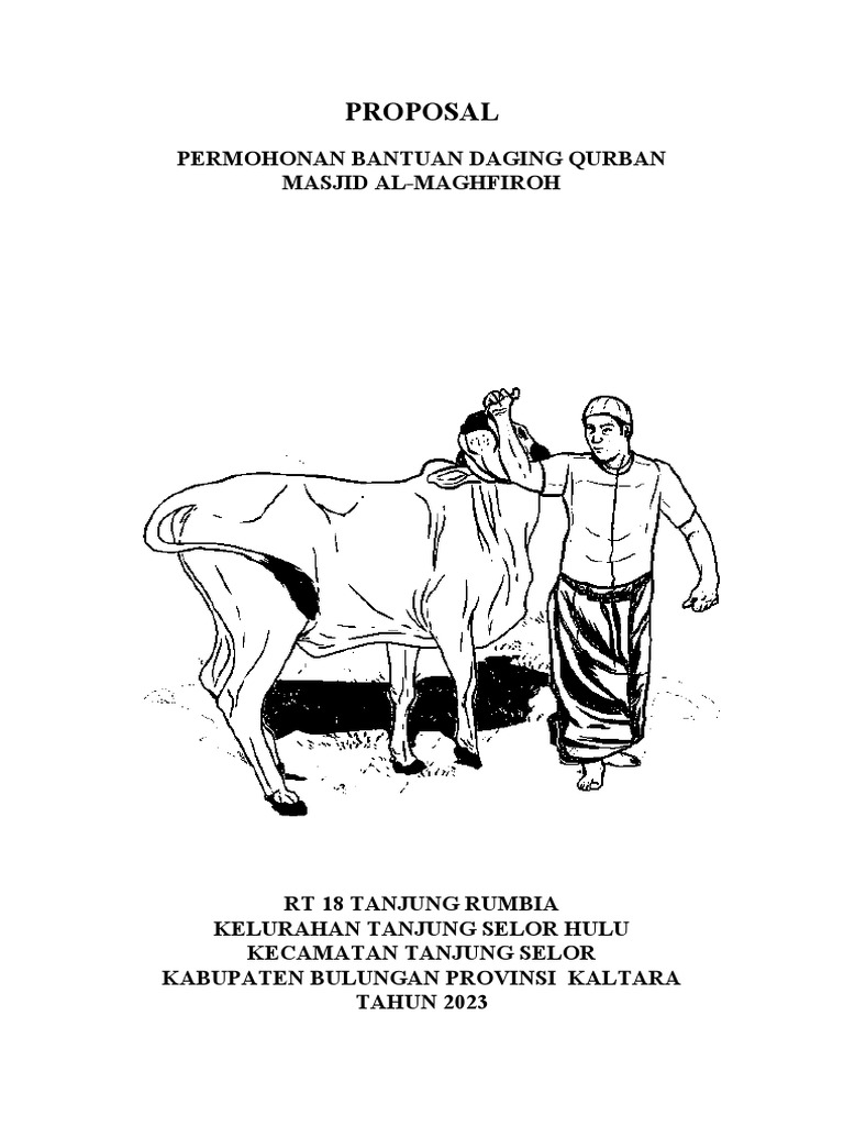 Proposal Bantuan Daging Qurban 2023 | PDF