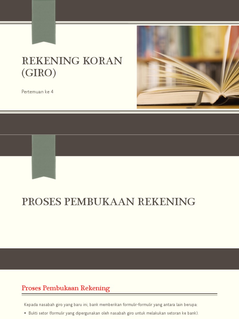 Rekening Giro | PDF | Pengelolaan Keuangan & Uang