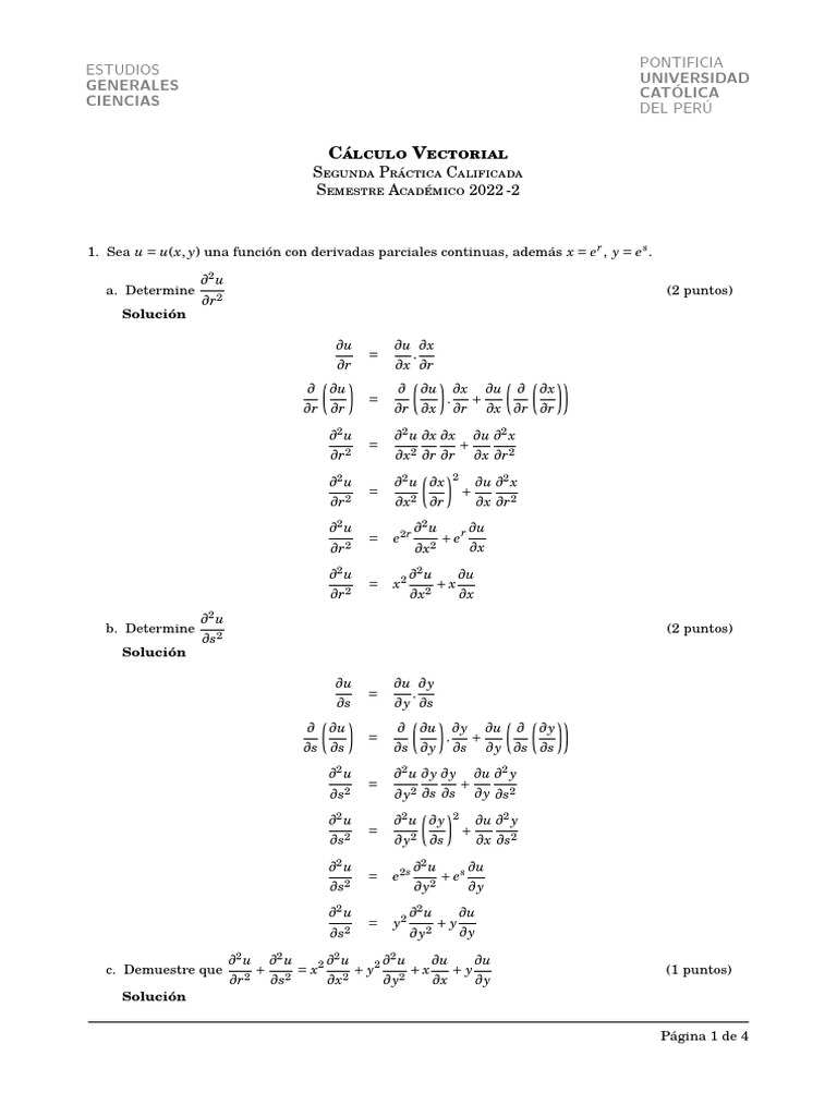 PC2-CLAVEC-2022-2-SOLUCIONARIO (1) | PDF | Relaciones matematicas | Física Matemática